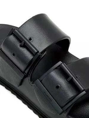 ALLSAINTS Sian Buckle Slides - Black