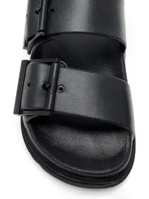 ALLSAINTS Sian Buckle Slides - Black