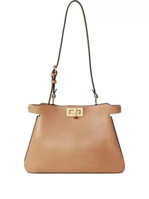Fendi Small Peekaboo Tote - Brown