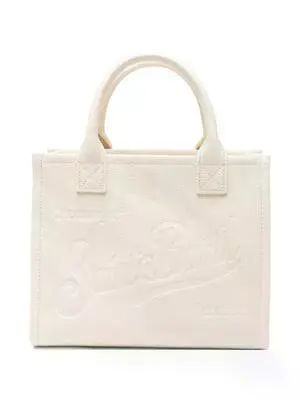 MC2 SAINT BARTH Logo-embossed Grained Leather Tote Bag
