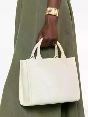 MC2 SAINT BARTH Logo-embossed Grained Leather Tote Bag