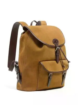 Valentino Garavani Antibes Suede Backpack - Neutrals