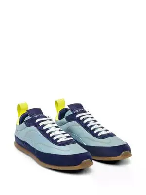 Alexander McQueen Panelled Suede-trim Sneakers - Blue
