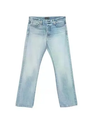 TOM FORD Logo-patch Jeans - Blue
