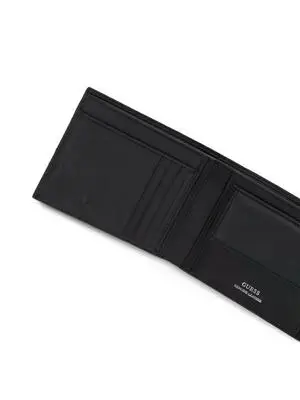 Guess Monaco Logo-plaque Pebbled Wallet