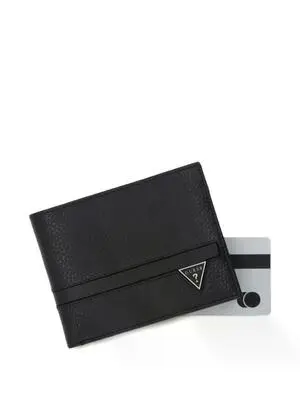 Guess Monaco Logo-plaque Pebbled Wallet