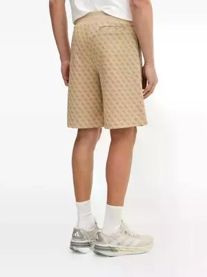 Guess Monogram-pattern Drawstring Shorts