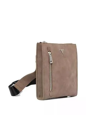 Guess Torino Logo-plaque Messenger Bag - Neutrals
