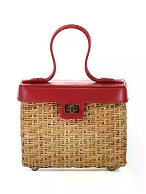 Poolside The Box Woven Top-handle Tote Bag