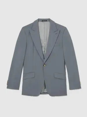 REISS Oscar Classic Fit Virgin Wool Single-breasted Classic-fit Suit Blazer