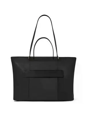 PIQUADRO Leather Laptop And Ipad Tote Bag - Black