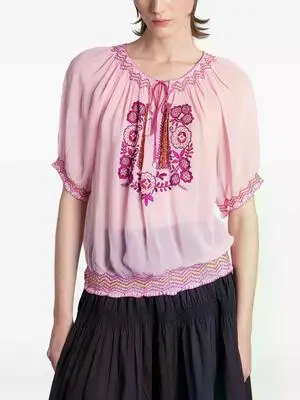 Antik Batik Delia Embroidered Blouse
