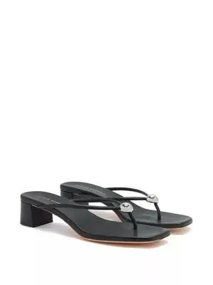 LOEFFLER RANDALL Odessa Embellished Leather Sandals - Black