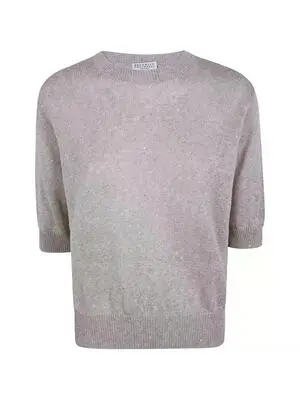 Brunello Cucinelli Sequin-embellished Sweater - Grey
