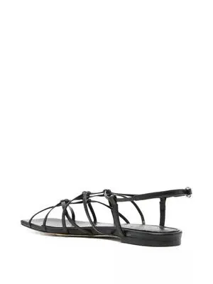 AeydĒ Anisa Strappy Leather Sandals - Black