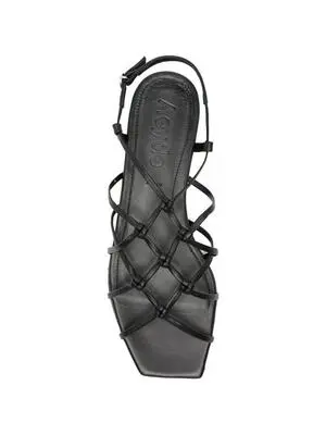 AeydĒ Anisa Strappy Leather Sandals - Black