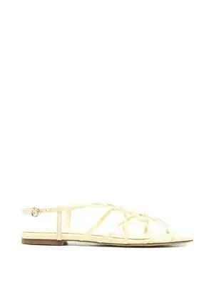 AeydĒ Anisa Knot-detail Leather Sandals - Neutrals
