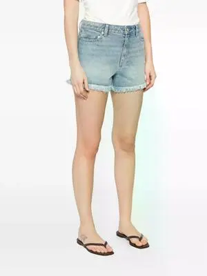 Michael Kors Frayed-hem Denim Shorts