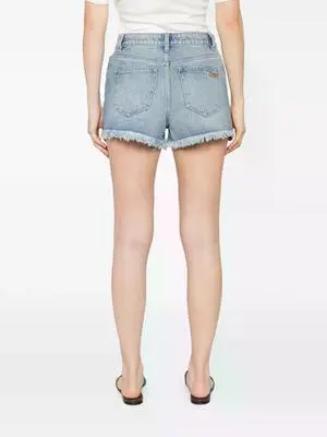 Michael Kors Frayed-hem Denim Shorts