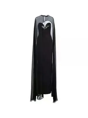 V:pm Atelier Cape Effect Evening Dresses