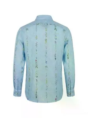 120% Lino Floral-print Shirt