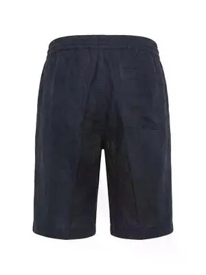 120% Lino Linen Drawstring Shorts - Blue