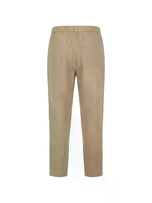 120% Lino Drawstring Linen Trousers