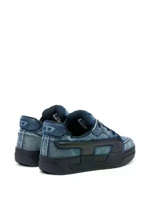 DIESEL® S-ollie Frayed Denim Sneakers - Blue