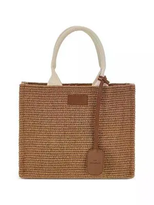 Paul & Shark Woven Raffia Tote Bag