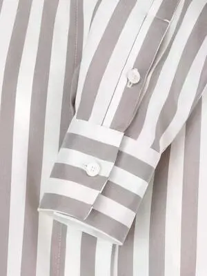 Kiton Striped Bow Blouse
