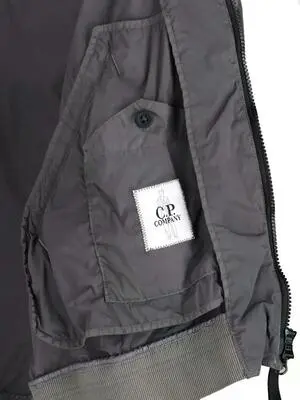 C.P. COMPANY Logo-detail Bomber Jacket - Grey