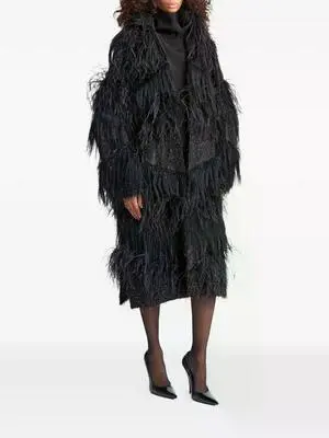 16Arlington Azra Feather-trim Coat