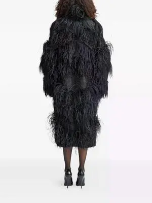 16Arlington Azra Feather-trim Coat