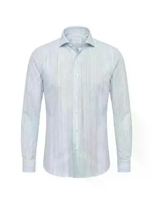 XACUS Vertical-stripe Shirt - Blue