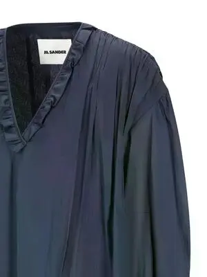 JIL SANDER Ruffled Pleated Blouse