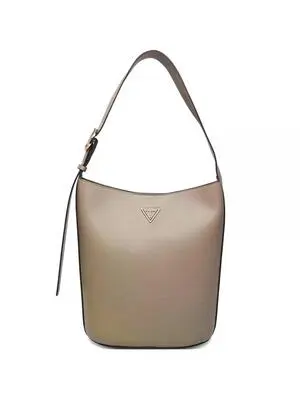 Guess Triangle Logo Shoulder Bag - Neutrals