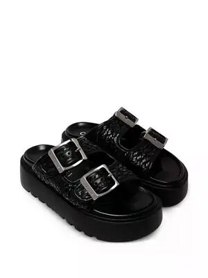 Casadei Suncity Woven Buckle-strap Sandals