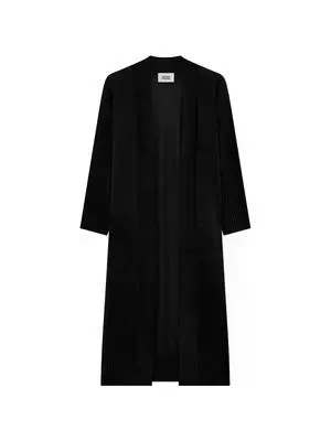 Alpha Studio Ribbed-knit Longline Cardigan