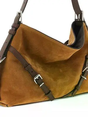 Givenchy Voyou Suede Shoulder Bag - Brown