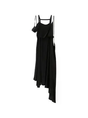 ALAINPAUL Asymmetric Draped Dress