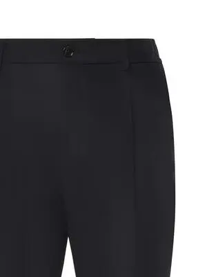 BE ABLE Pleated Pressed-crease Trousers