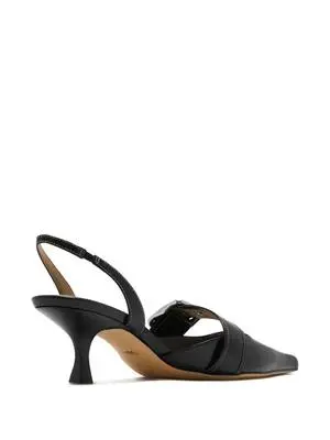 COACH Margot Buckle-strap Pumps - Black
