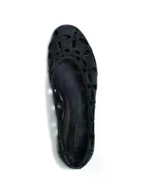 Bernardo Brie Cut-out Ballet Flats - Black