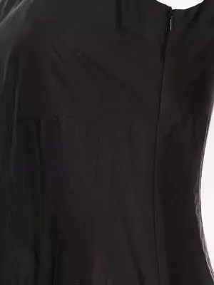 Max Mara Square-neck Pleated Midi Dress