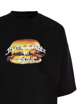 TEE LIBRARY Burger Print T-shirt