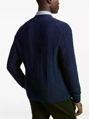 Polo Ralph Lauren Aran-knit Cotton Cardigan