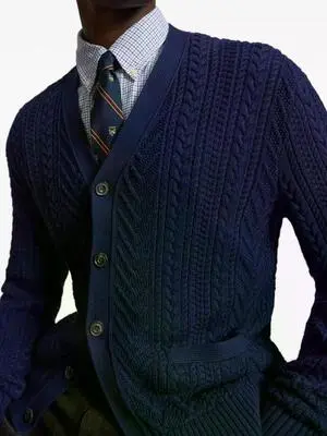 Polo Ralph Lauren Aran-knit Cotton Cardigan