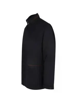 Luciano Barbera Techno High-neck Coat