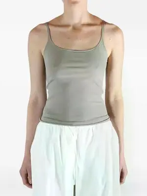 AMOMENTO Spaghetti-strap Top - Grey