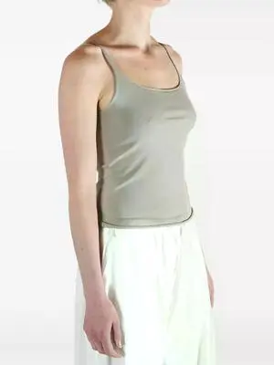 AMOMENTO Spaghetti-strap Top - Grey